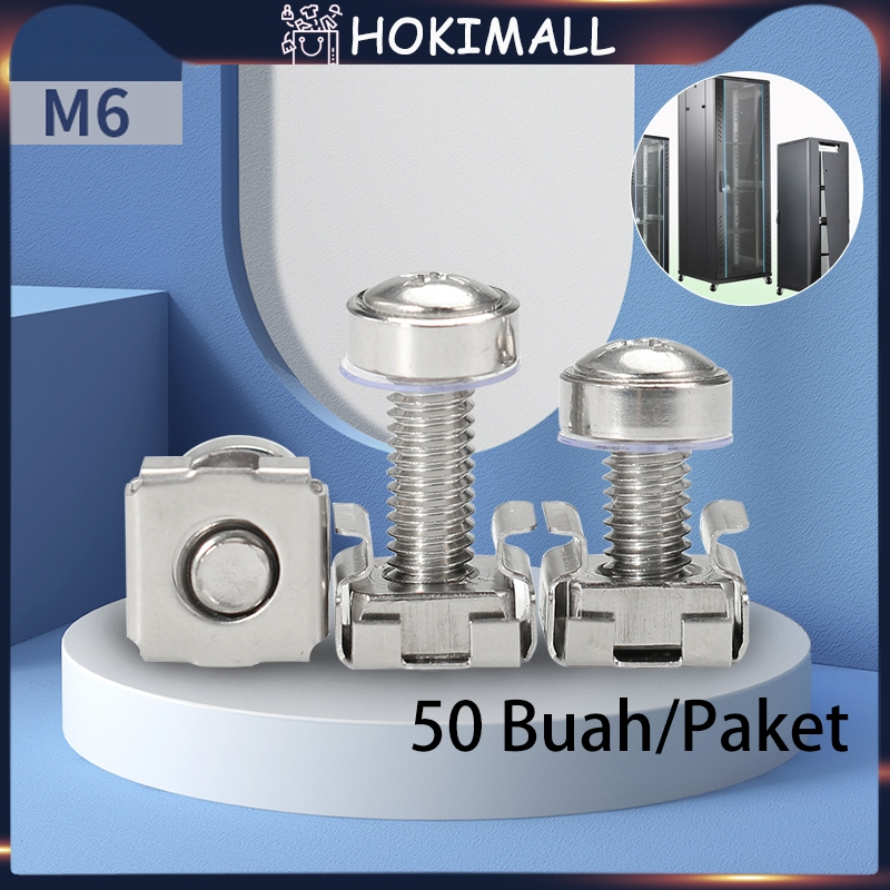 Jual 50PCS M6 Baut Dan Mur Hard Case/Mur Baut Hardcase/Mur Baut Lis ...