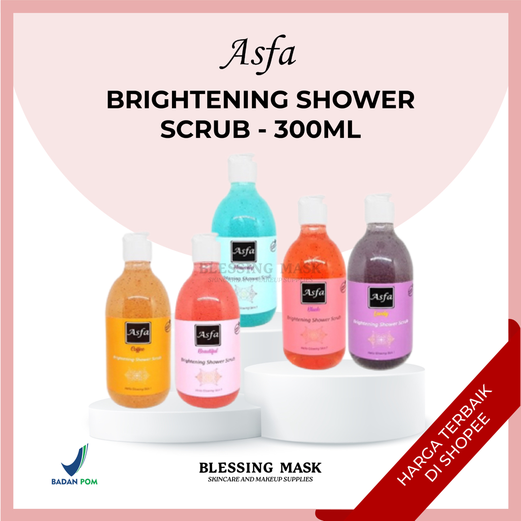 Jual Asfa Brightening Shower Scrub - 300mL | Sabun Mandi | Shopee Indonesia