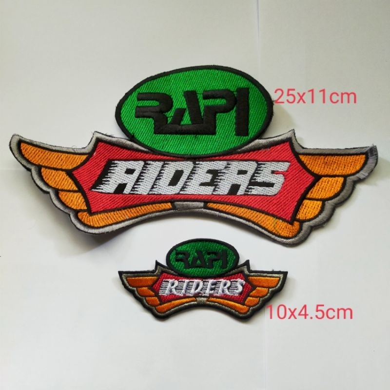 Jual LOGO/BEDGE RAPI RIDERS BORDIR | Shopee Indonesia