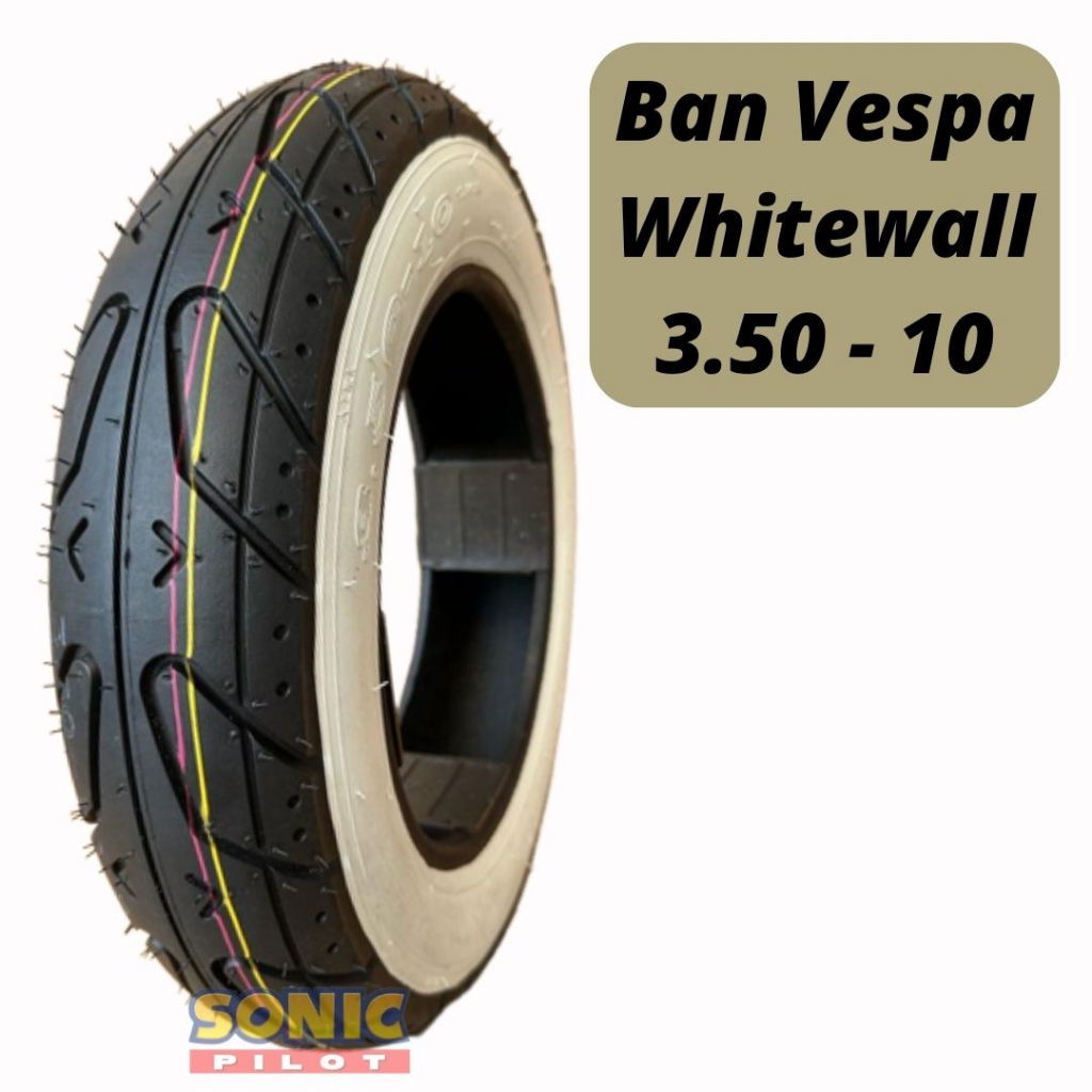 Jual Ban Vespa / Honda Monkey / Gorilla / Dax Whitewall 3.50-10 | Shopee Indonesia