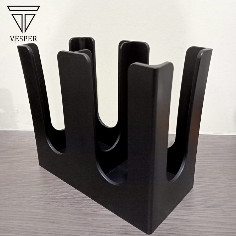 Jual rak tempat gelas cup kopi teh 2slot / paper cup holder coffee ...