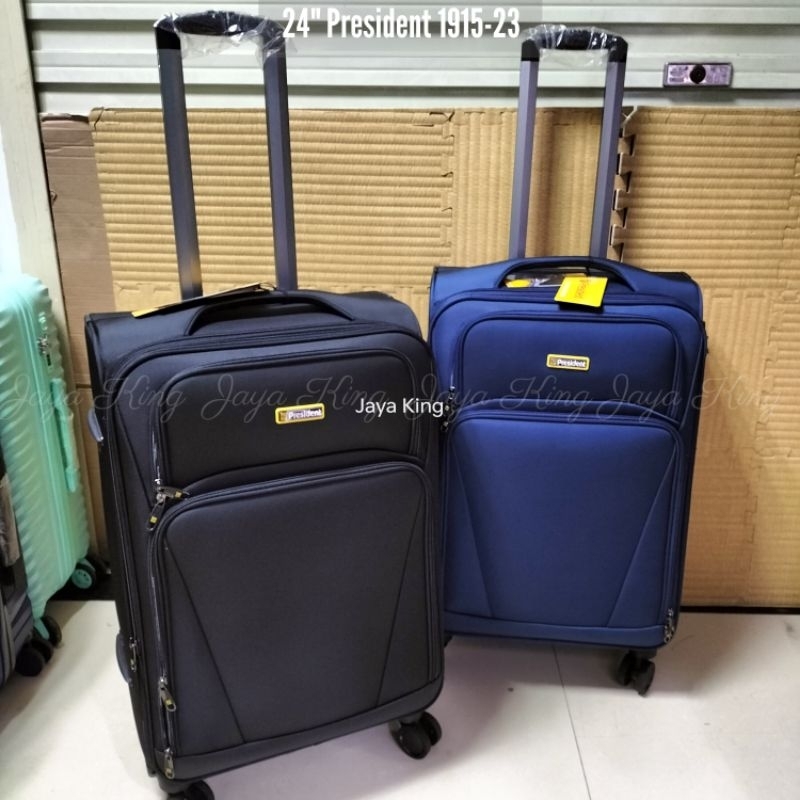 Jual Koper Kain 24 Inch PRESIDENT Uk Bagasi TSA Resleting Anti Tusuk ...