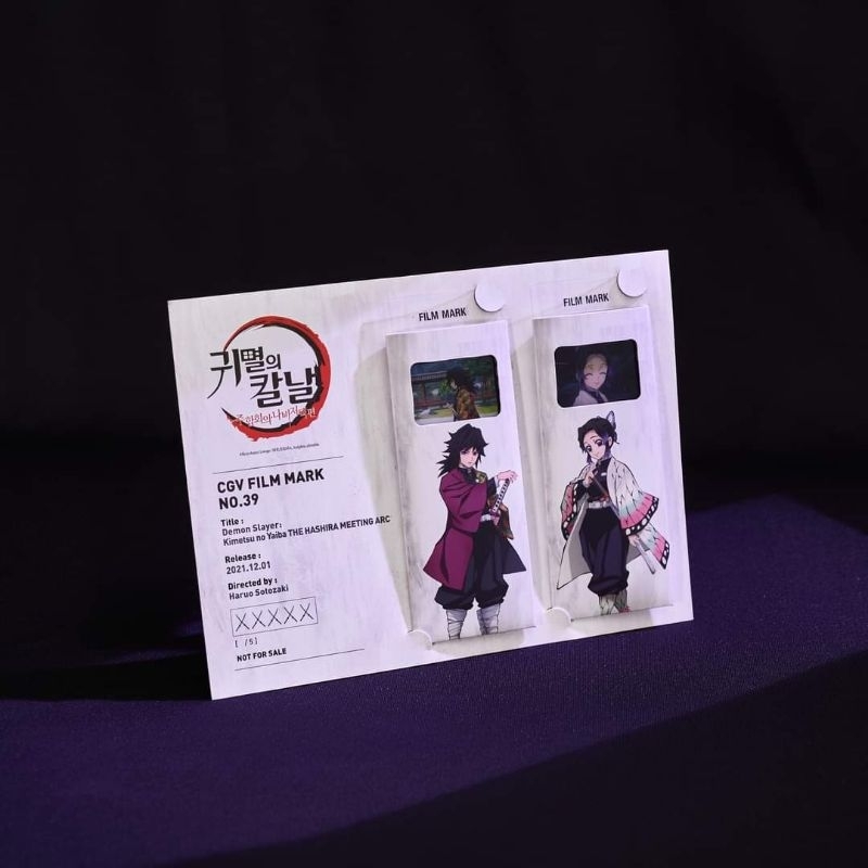 Jual film mark (cgv korea) demon slayer // collectible ticket ct tiket ...