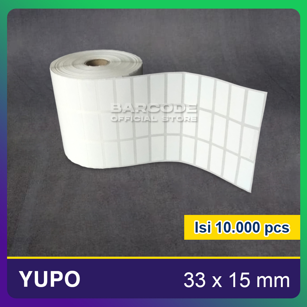Jual Label Barcode 33 X 15 (3 Line) Kertas Sticker Label Yupo 33x15 MM ...