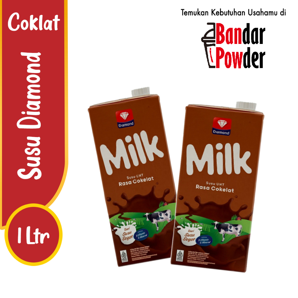 Jual Susu Uht Diamond 1 Ltr - Diamond UHT Rasa Coklat 1 Liter | Shopee ...