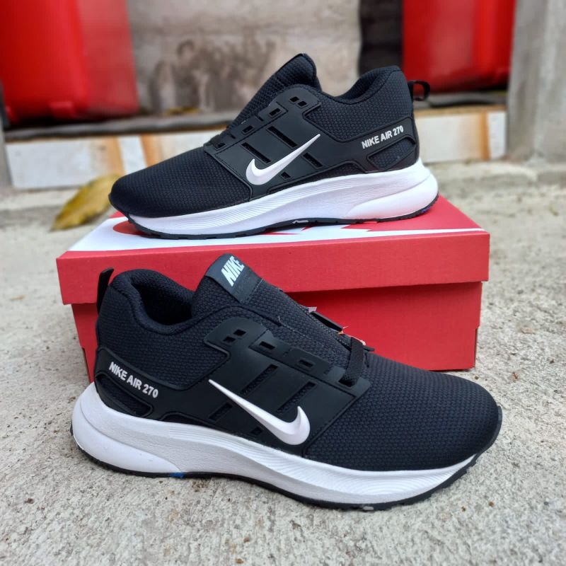 Jual sepatu sneaker running hitam pria dan wanita Nike tabung tali ...