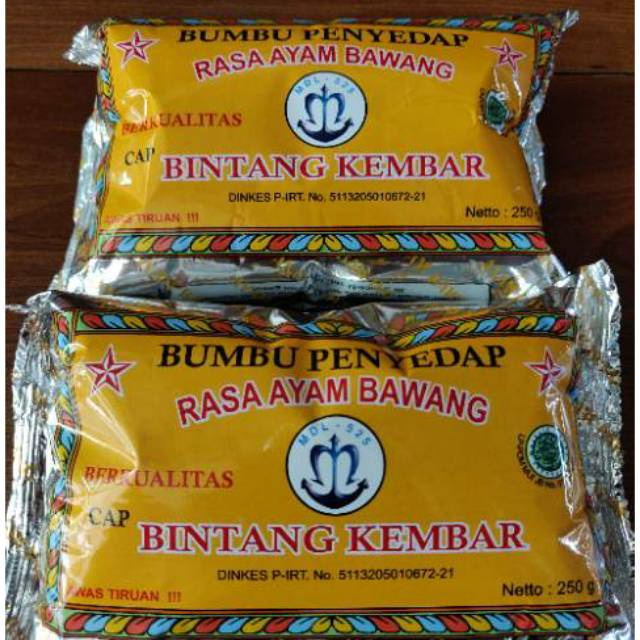 Jual BUMBU PENYEDAP BINTANG KEMBAR/ATOM BULAN 250GR | Shopee Indonesia