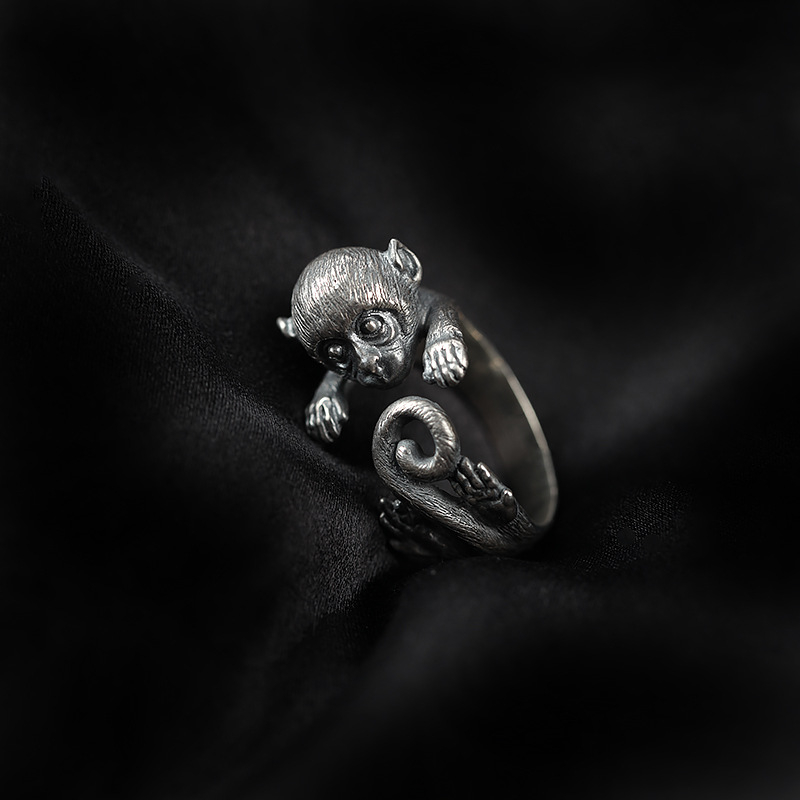 Jual Cincin Monyet Gaya Hip Hop Punk Untuk Pria Wanita / Adjustable ...