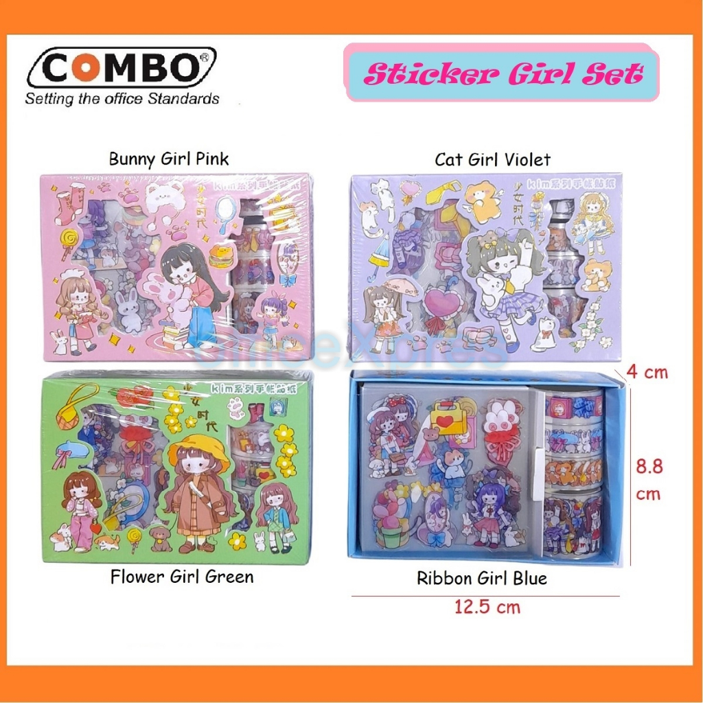 Jual Sticker Momo / Sticker Set Box / Stiker Motif Korea Lucu Anti Air ...