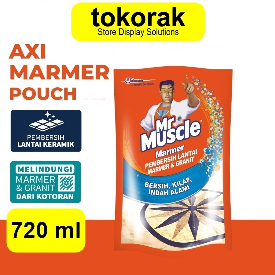 Jual MR. MUSCLE PEMBERSIH LANTAI AXI MARMER & GRANIT REFILL POUCH 720 ...