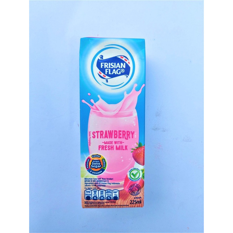 Jual Frisian Flag Susu UHT Coklat, Fullcream, Sereal, Strawberry 225 ml | Junio, Milky 110 ml # ...