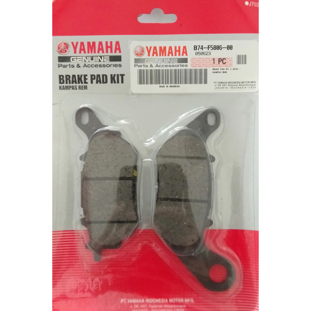 Jual BRAKE PAD KIT / KAMPAS REM BELAKANG - XMAX / R25 ( B74-F5806-00 ...