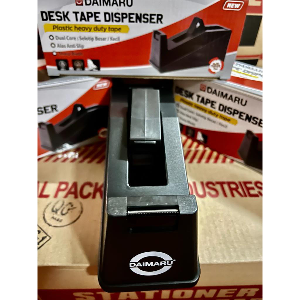 Jual TAPE DISPENSER CUTTER DUDUK MEJA LAKBAN 12, 24mm & MINI SELOTIP ...