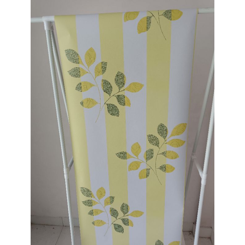 Jual Wallpaper sticker dinding 45cm x 10m motif daun salu hijau cy1111/gh068 wallsticker premium ...