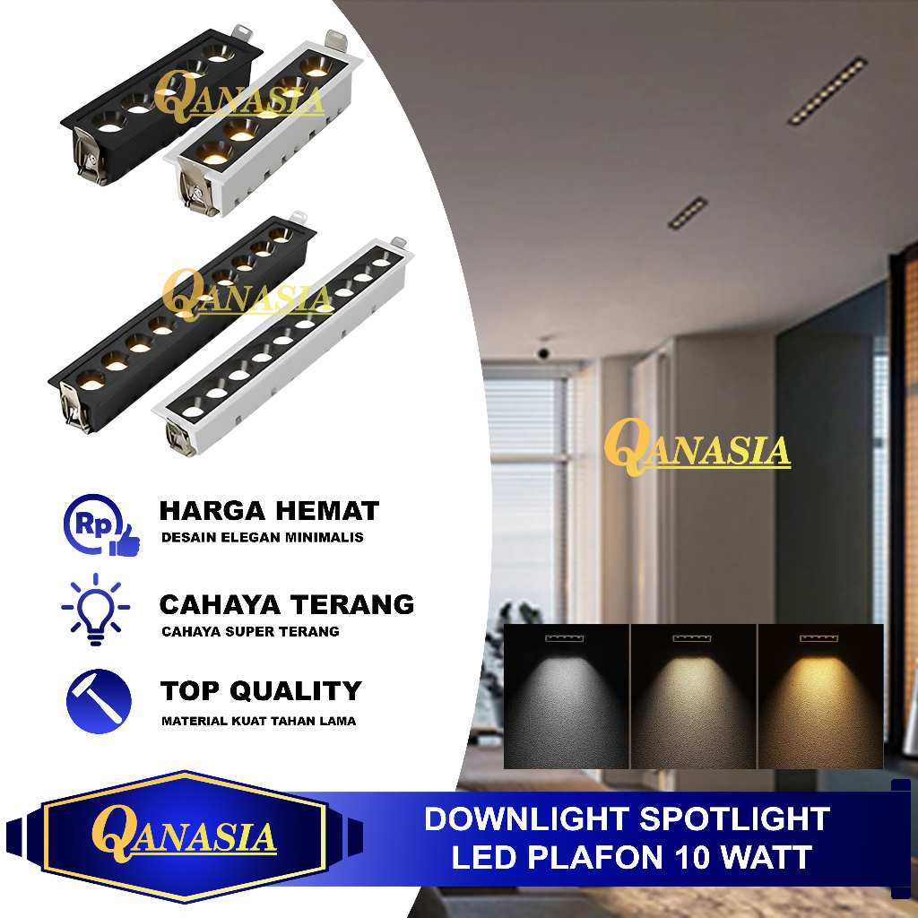 Jual Lampu Downlight Spotlight LED Plafon 10W 20W Kotak Sorot Wall Washer 10/20 Watt | Shopee ...