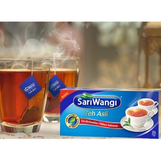Jual Sari wangi 100% Teh Asli 25 Kantong Teh (Isi 3 Kotak/Box) | Shopee ...