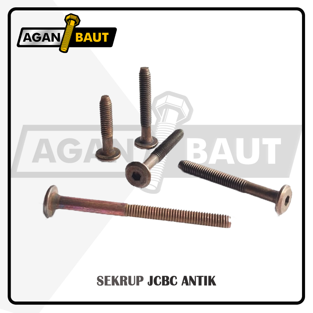 Jual BAUT FURNITURE JCBC BRONZE / ANTIK M6X90 (9 cm) | Shopee Indonesia