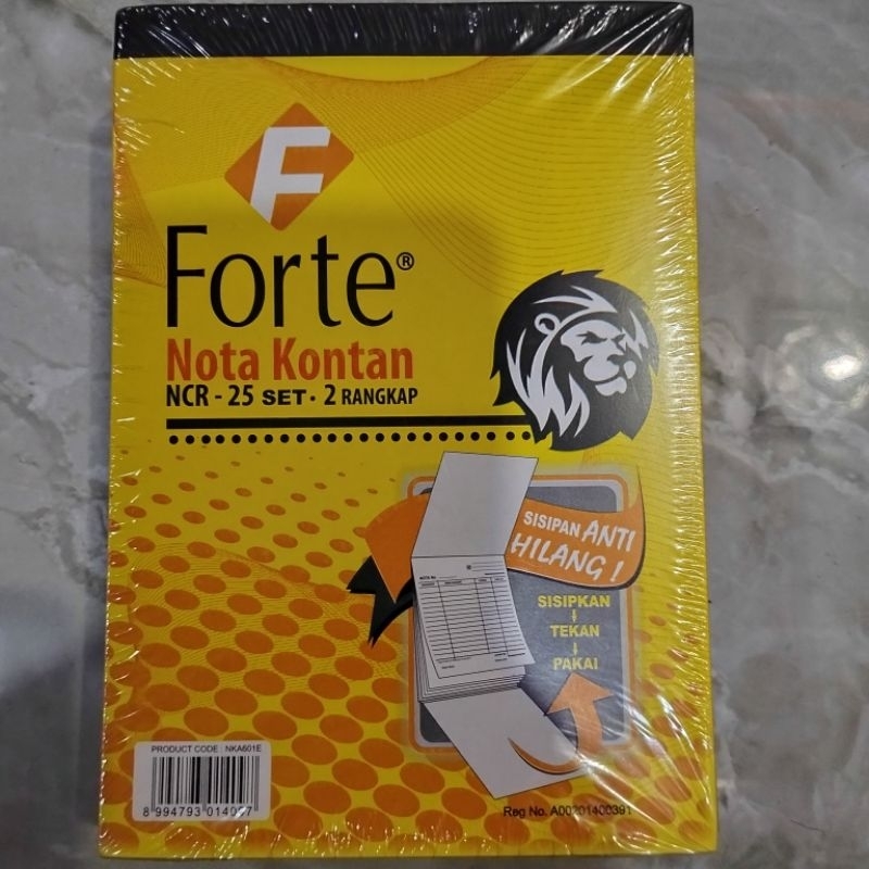Jual Buku nota Forte NCR-25 set 2ply 10buku | Shopee Indonesia