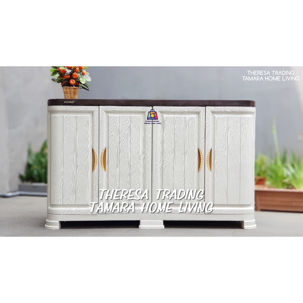 Jual RB MEJA TV LED RAK TV PLASTIK NAPOLLY 454 MODERN DESIGN NEW MODEL ...