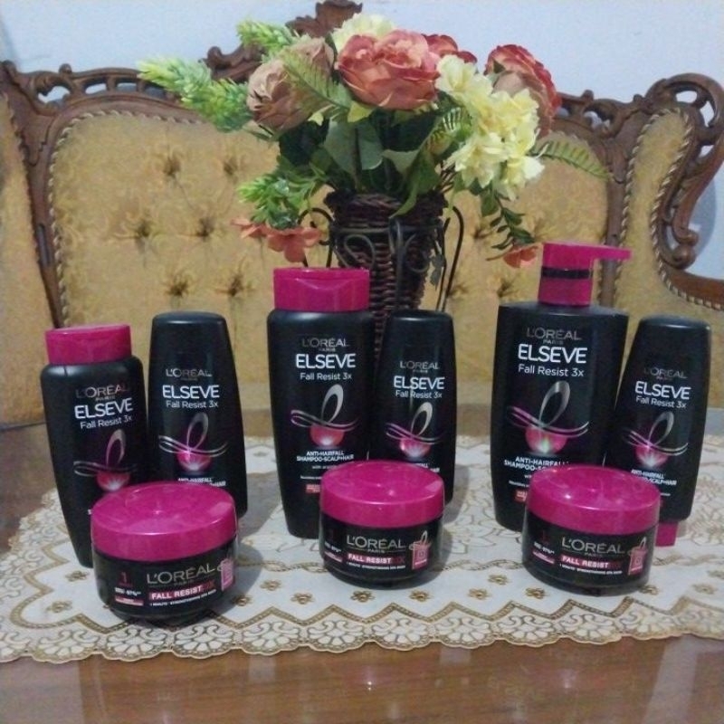 Jual PAKET HEMAT A/ B/ C ..L'Oreal Paris Fall Resist 3x Anti Hair Fall ...