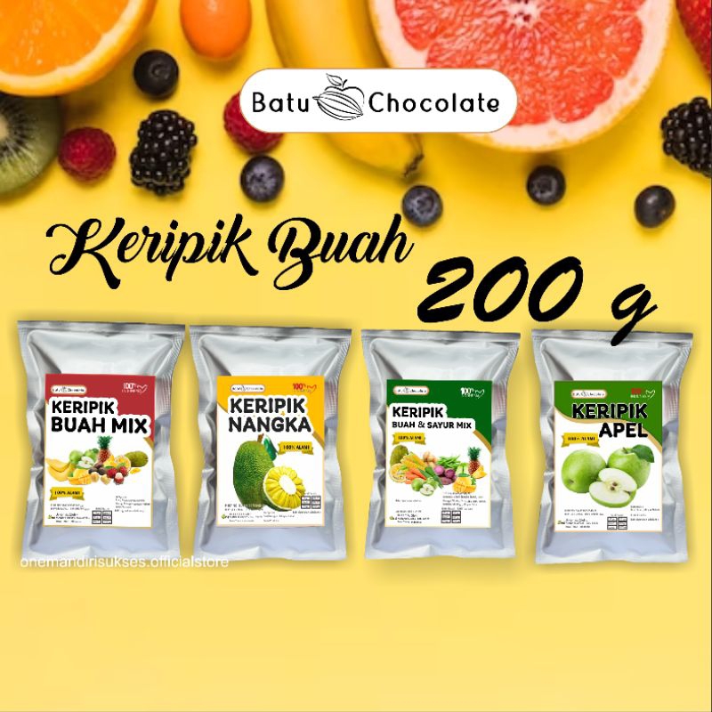 Jual Keripik Buah Apel Nangka dan sayur ( Isi: 200 Gram ) Oleh Oleh ...