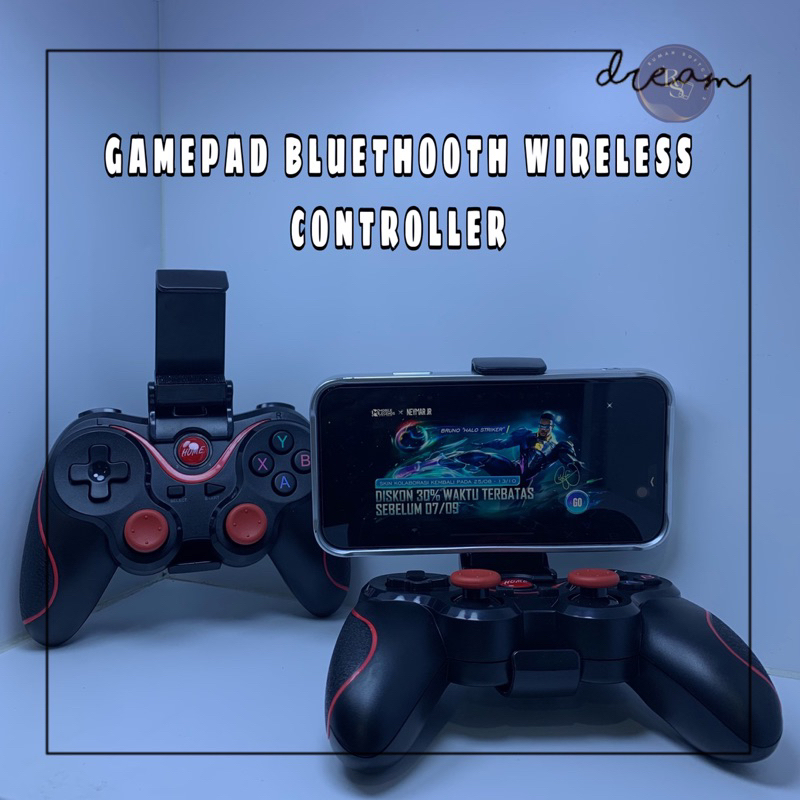 Jual Gamepad Smarthphone Bluethooth Wireless Controller Joystick ...