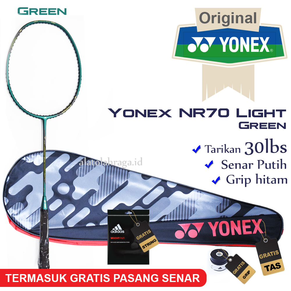 Jual Raket Badminton Yonex NR70 Light Green 100% Original | Shopee ...