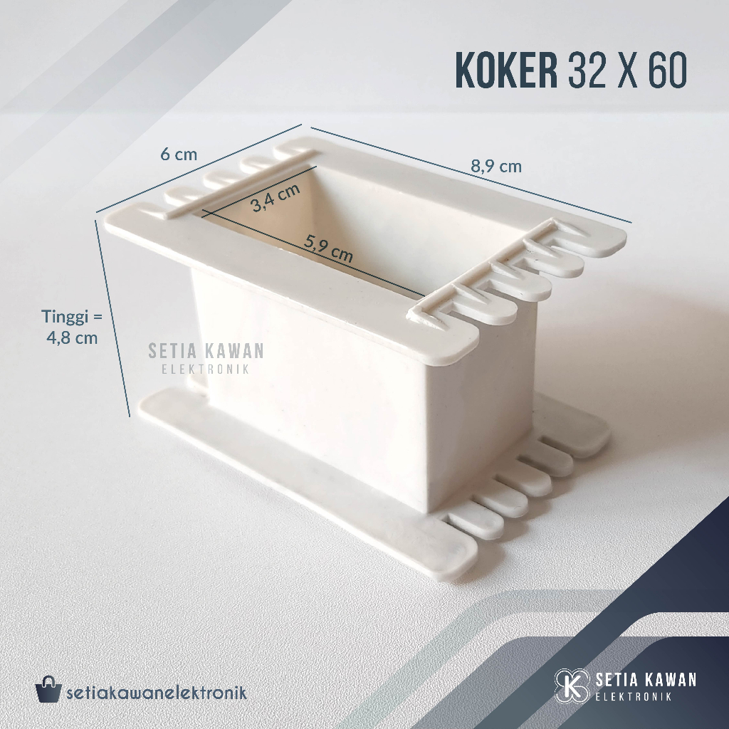Jual Koker Trafo Kotak 32x60 / Bobin Bobbin Dudukan Besi Plat Keren ...
