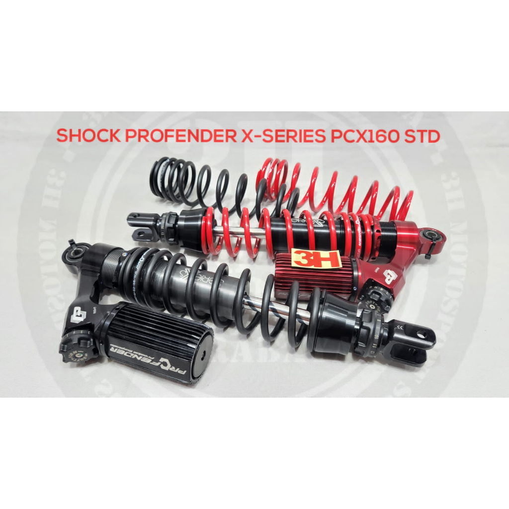 Jual SHOCK PROFENDER X-SERIES PCX160 STD MERAH - HITAM | Shopee Indonesia
