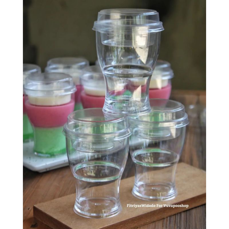 Jual Cup Puding YXB-6385 isi 10pcs / Cup Pudding Plastik / Gelas Puding ...