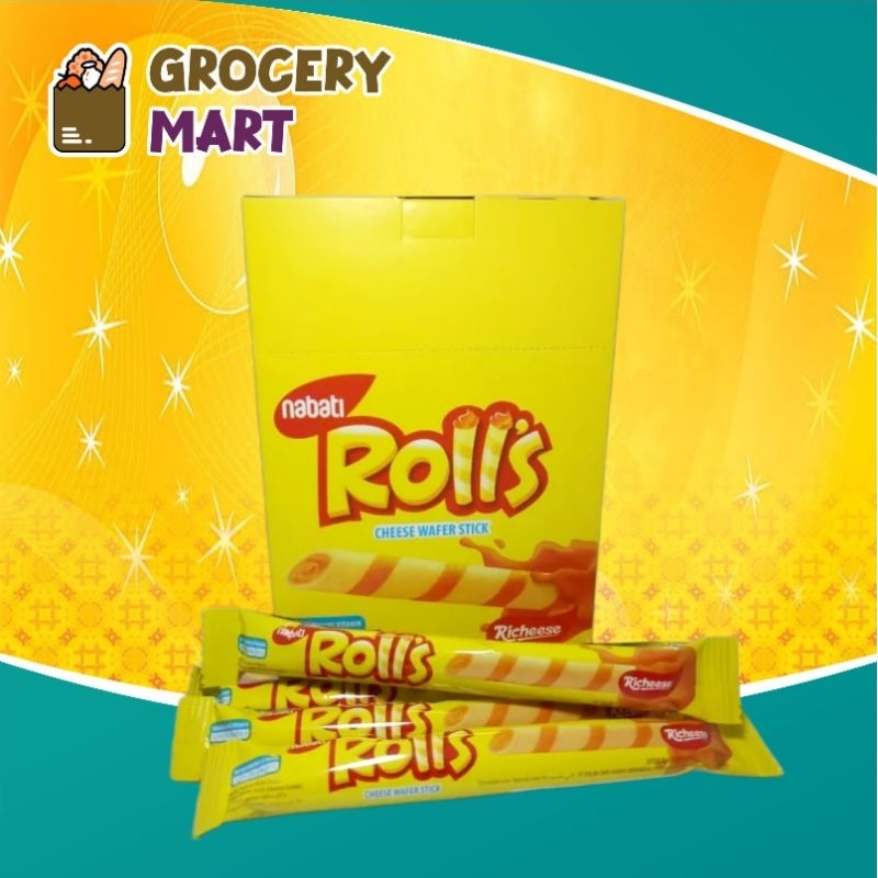 Jual Nabati Rolls Cheese Wafer Stick 120gr -1 BOX | Shopee Indonesia