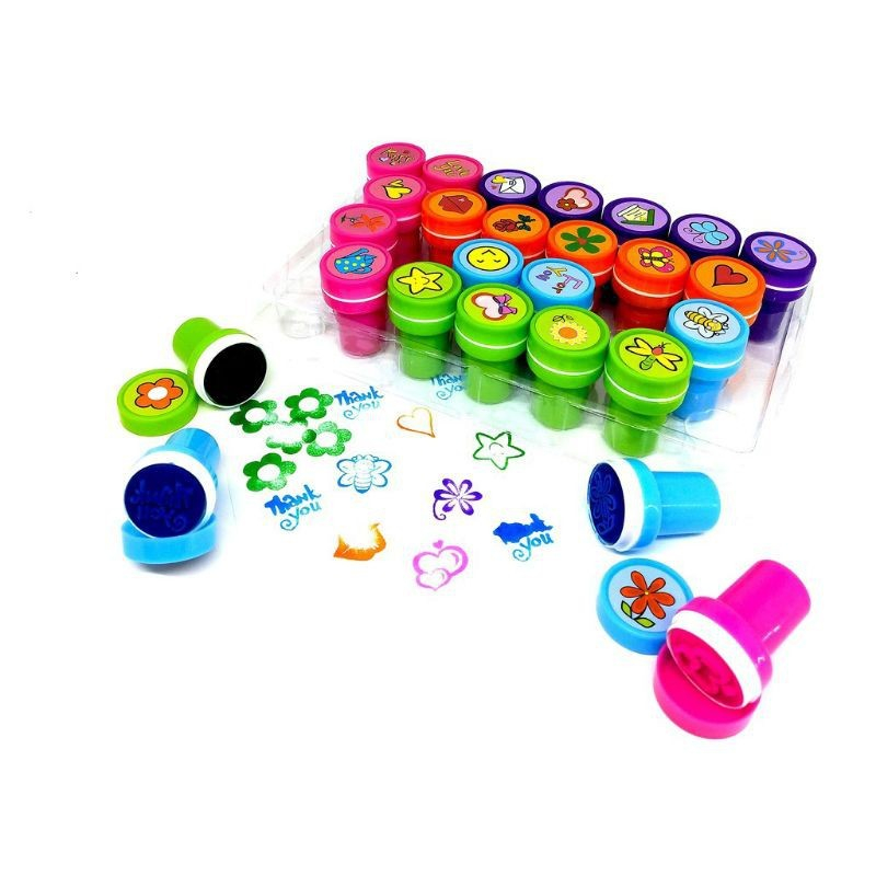 Jual Mainan Cap / Stempel Anak Karakter Random Stempel Tinta Cap Mini ...