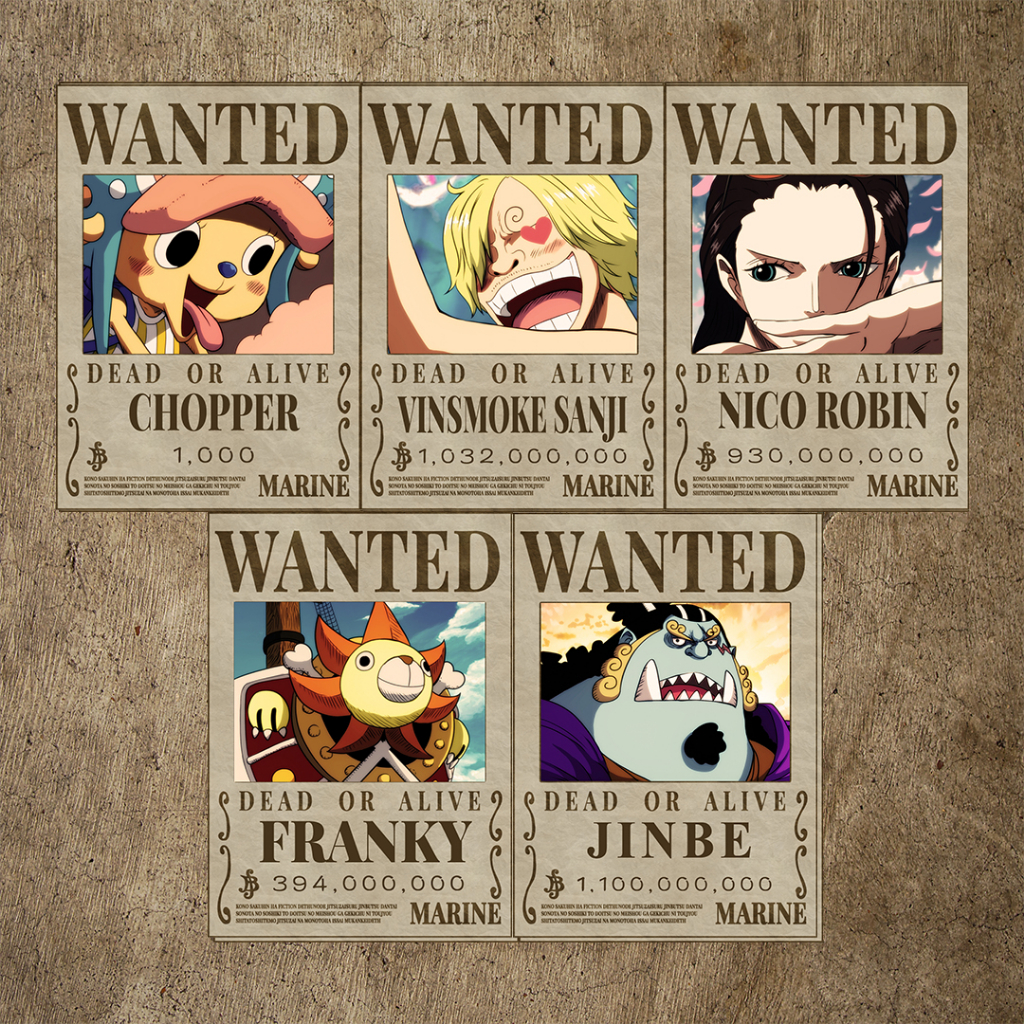 Jual POSTER BOUNTY ONE PIECE IS 45pcs | DELUSIONWALL | POSTER DINDING ...