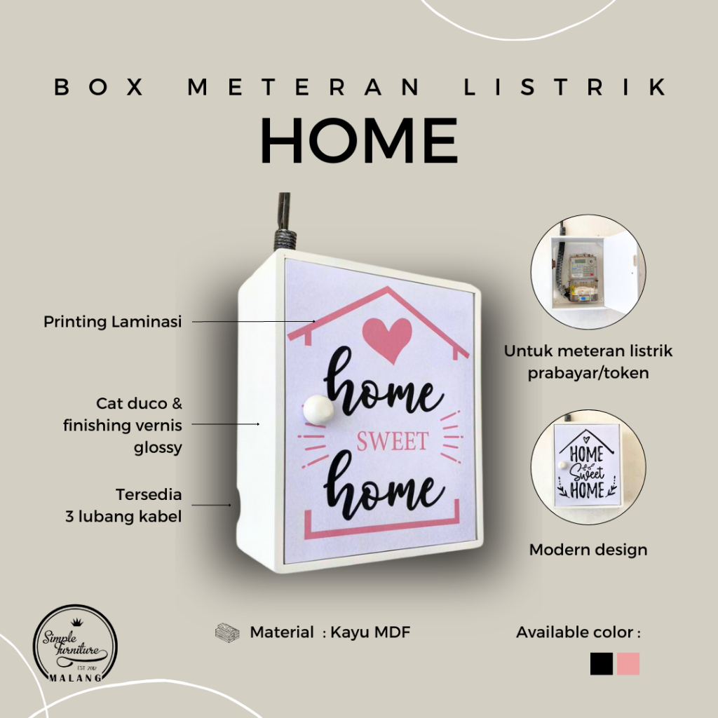 Jual Box Meteran Listrik Home (Untuk Meteran Prabayar/Token dan ...
