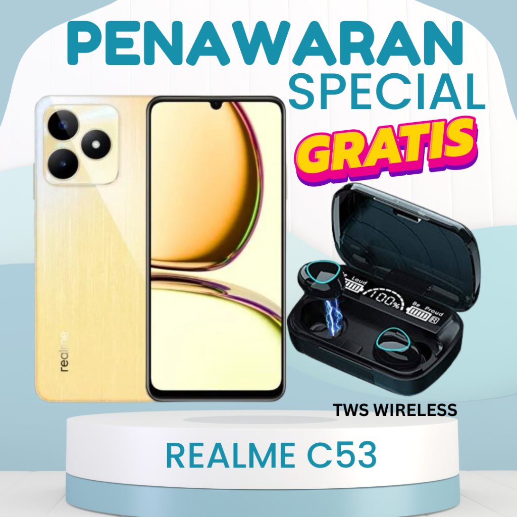 Jual Realme C53 NFC 6GB+128GB // 8GB+256GB Garansi Resmi 1 Tahun | Shopee Indonesia