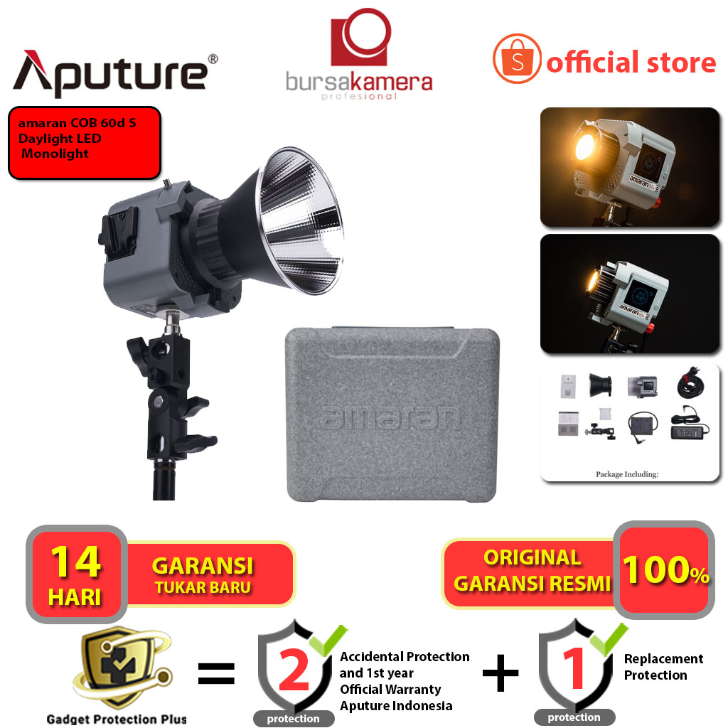 Jual Aputure Amaran COB 60D S Daylight LED Monolight 60DS 60 DS ...