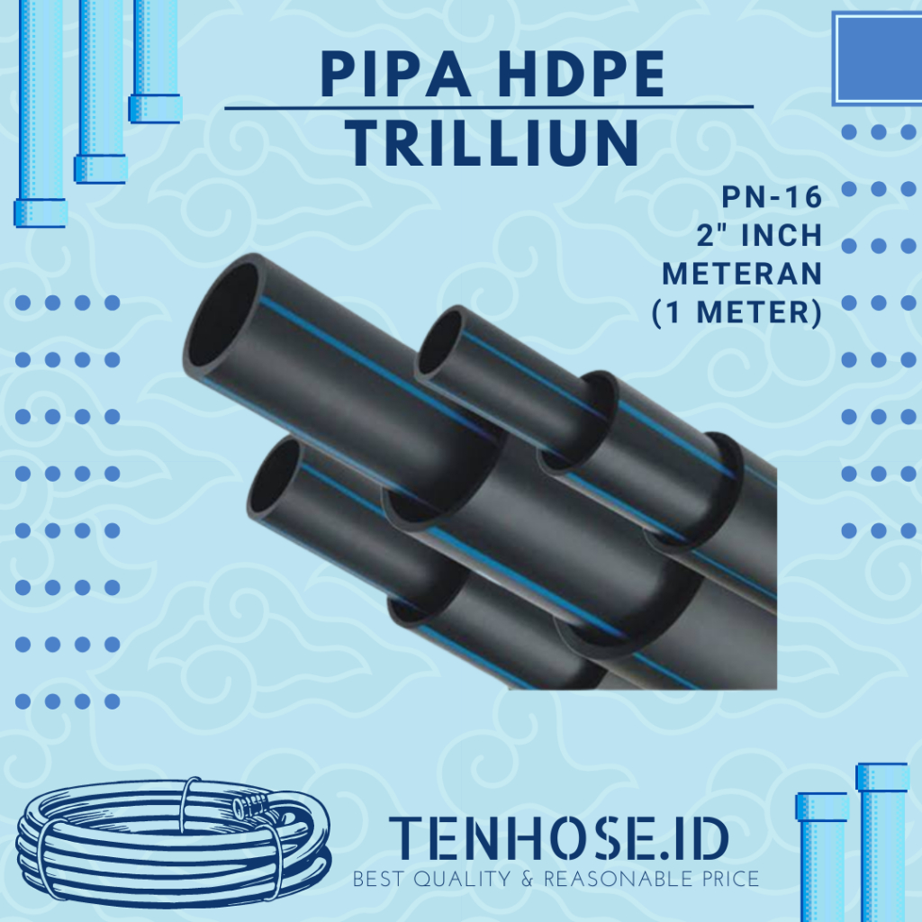 Jual Pipa HDPE Trilliun Premium PN-16 (63 MM) 2" Inch Jual per Meter ...