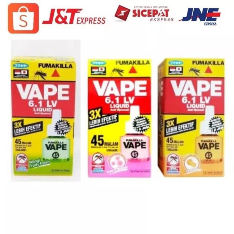 Jual Fumakilla Vape Refill Liquid Anti Nyamuk 45 Malam/Obat Nyamuk ...