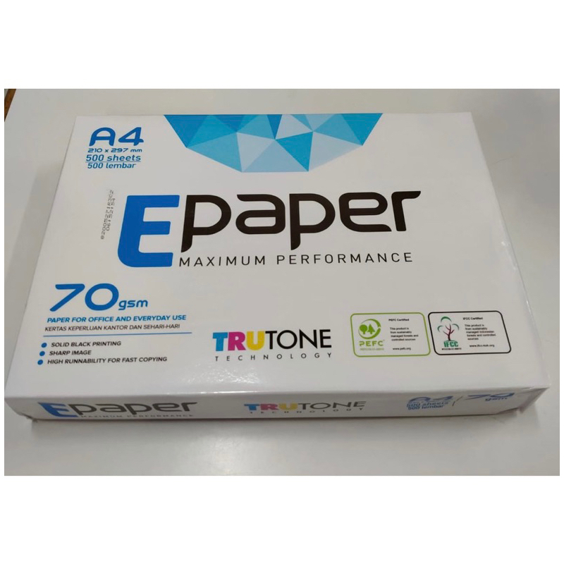 Jual Kertas HVS EPaper A4 dan F4 75 Gram | Shopee Indonesia