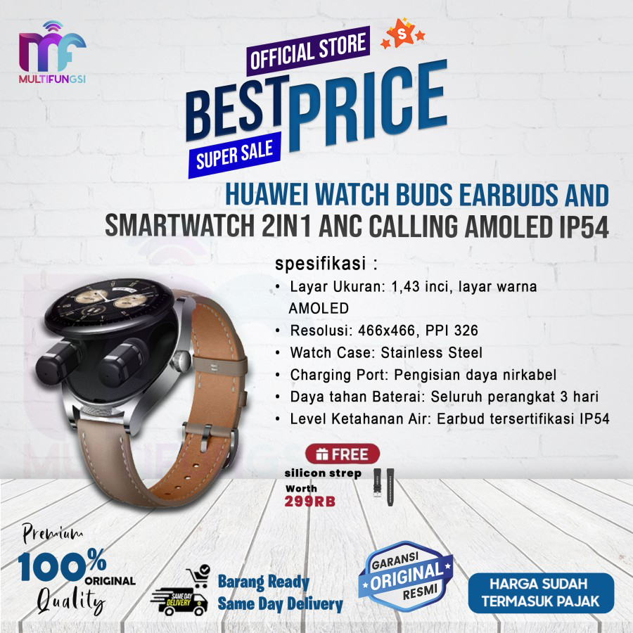 Jual Huawei Watch Buds Earbuds and SmartWatch 2in1 ANC Calling Amoled ...