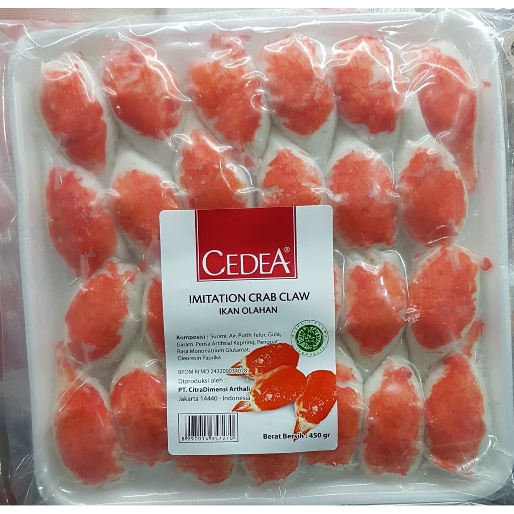 Jual Cedea crab claw 450 gr olahan ikan kepiting | Shopee Indonesia