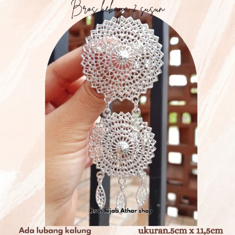Jual Bros Kebaya Gold Emas Kutubaru 2 Dan 3 Susun Bross Pengantin ...