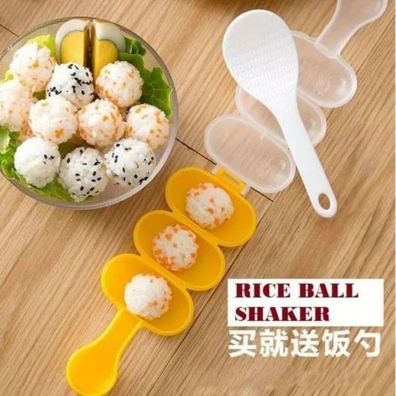 Jual Rice Ball Shaker / Cetakan Nasi Bulat / Cetakan Nasi Bola | Shopee ...