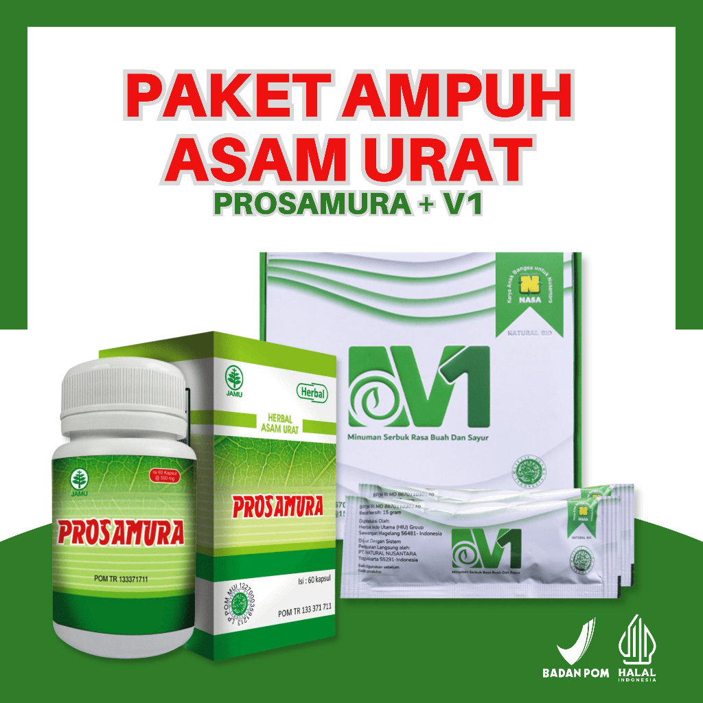 Jual PAKET AMPUH ASAM URAT / Obat Asam Urat dan Meredakan Nyeri ...
