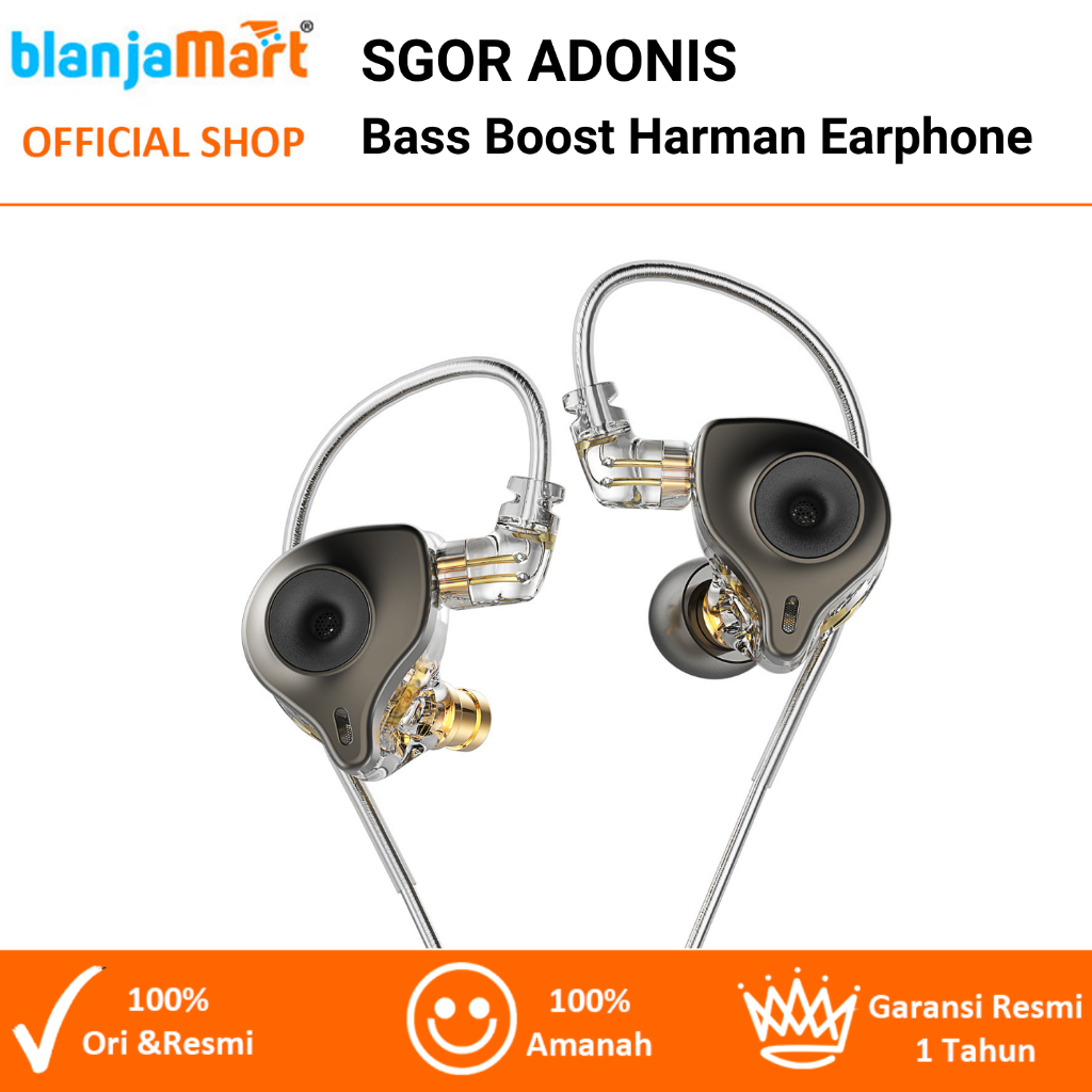 Jual SGOR ADONIS Hybrid Dual Driver In Ear Earphone with MIC | Shopee ...