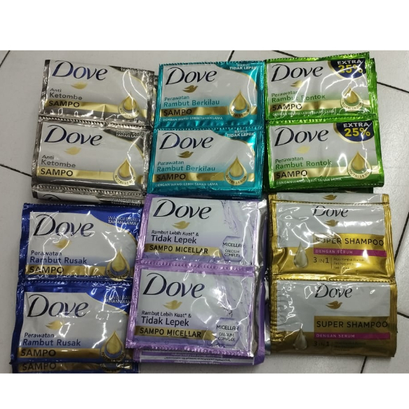 Jual DOVE Shampo sachet/12s (Renteng) | Shopee Indonesia