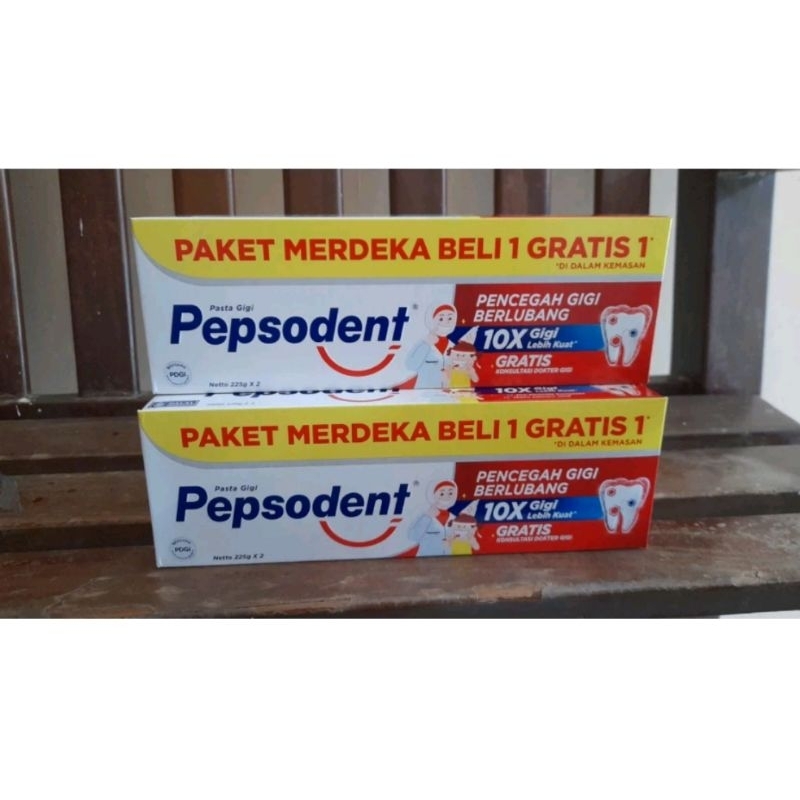 Jual PEPSODENT 225gr & 190gr isi 2 - Pasta Gigi Pepsodent 225gr & 190gr ...