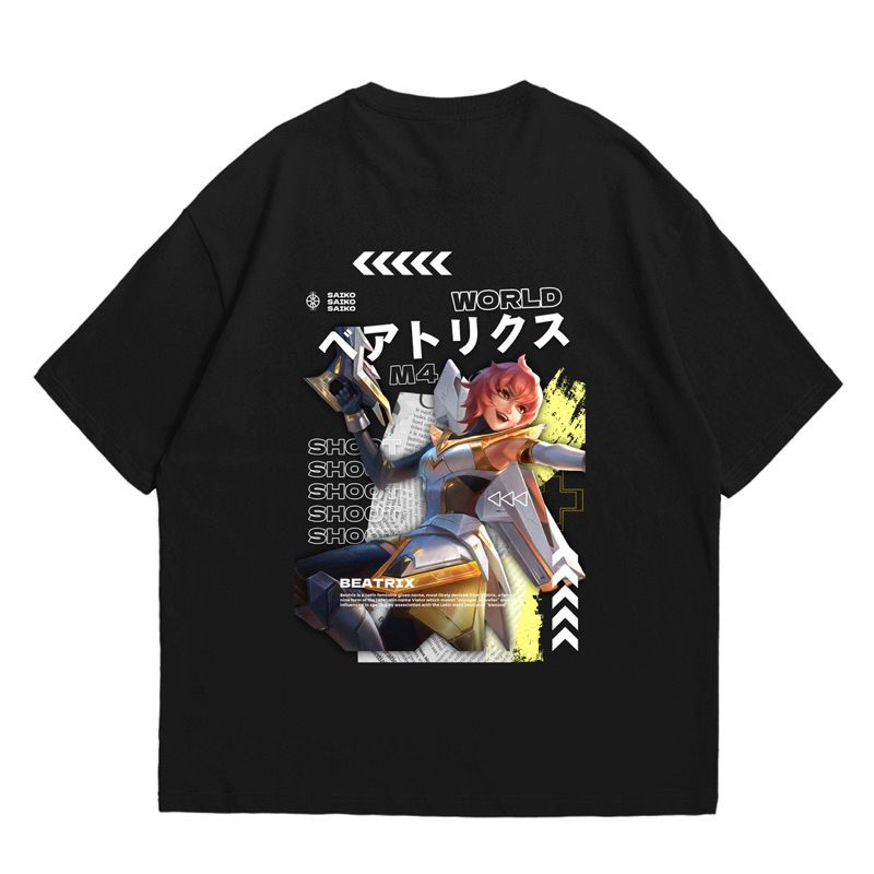 Jual T-SHIRT/KAOS OVERSIZE BEATRIX M4 MLBB MOBILE LEGENDS | Shopee ...