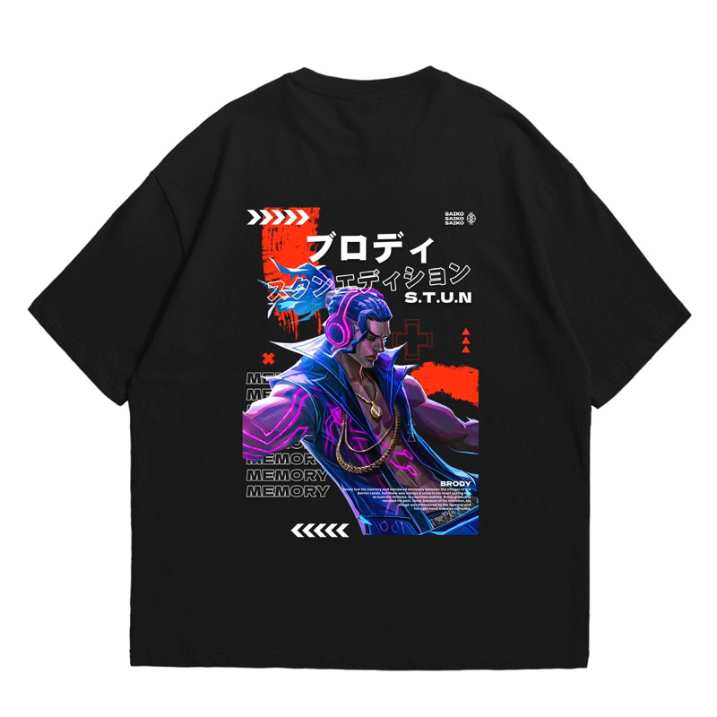 Jual T-SHIRT/KAOS OVERSIZE BRODY STUN MLBB MOBILE LEGENDS | Shopee ...
