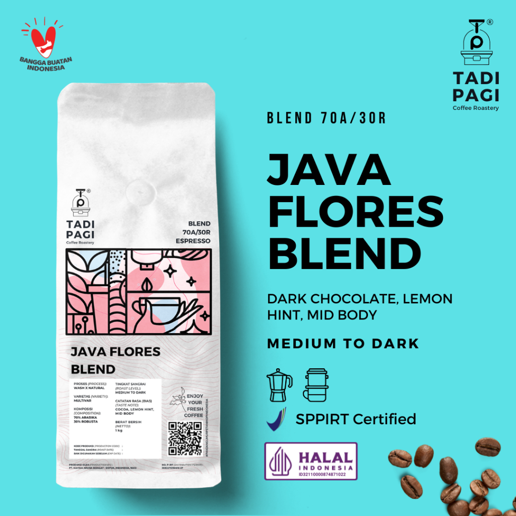 Jual Tadi Pagi Coffee Roastery Java Flores 1kg (House Blend) | Shopee Indonesia